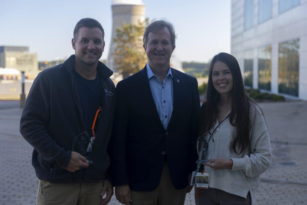 Two Grand Gulf employees receive the Entergy Mississippi Presidential ...