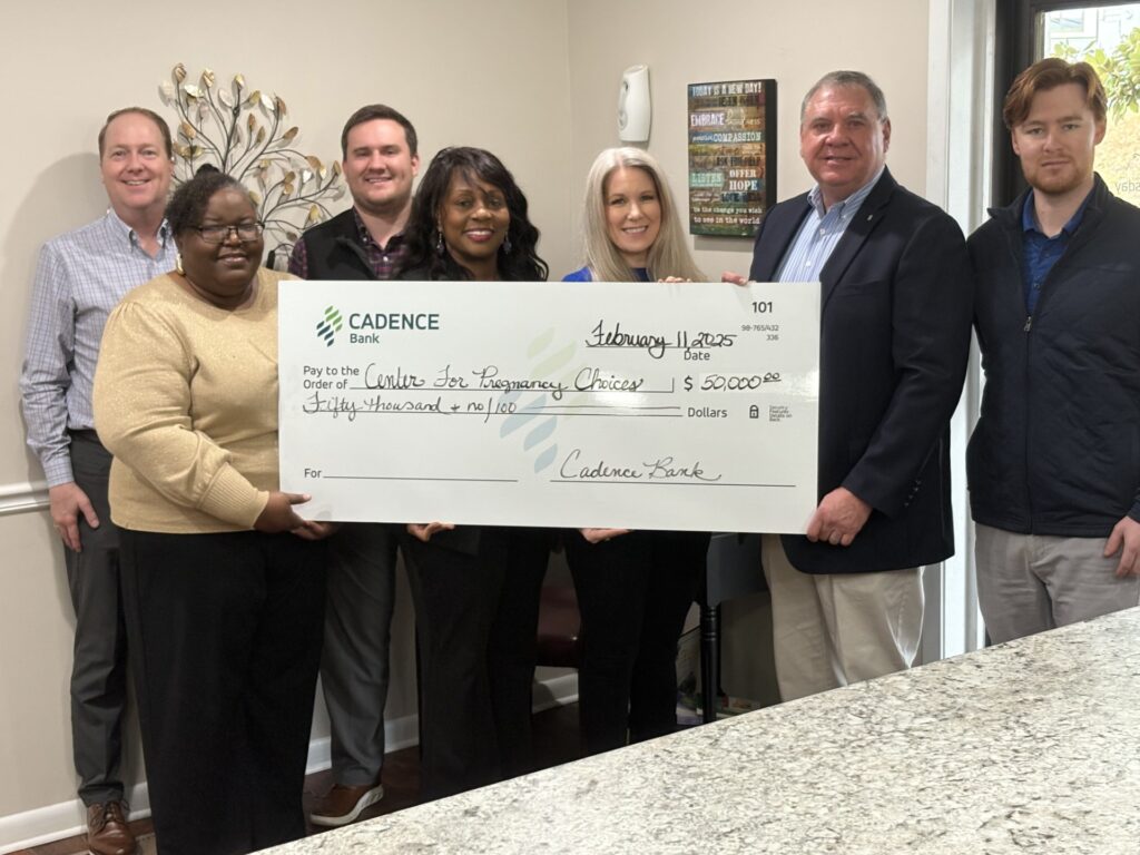 Cadence Bank makes large donation to local pregnancy center - Vicksburg ...