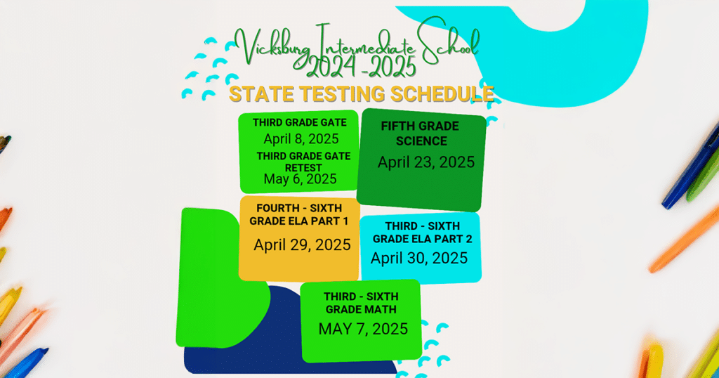 VIS announces upcoming state testing schedule - Vicksburg Daily News