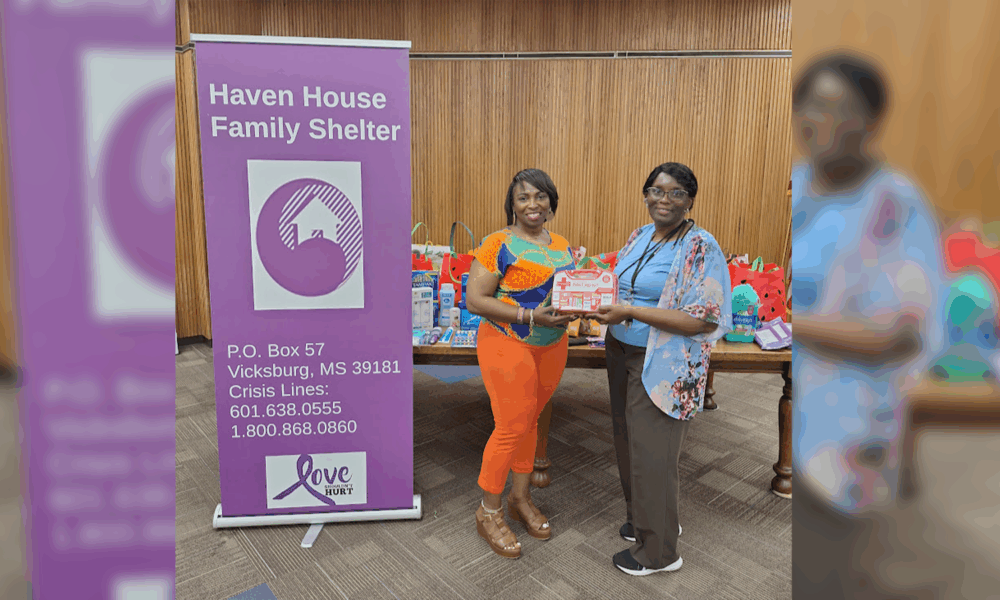 Vicksburg Library patrons donate to support women at Haven House - Vicksburg Daily News
