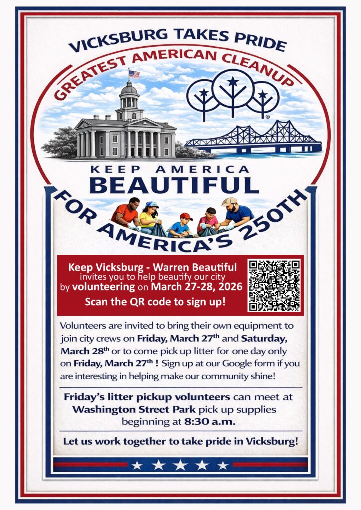 Help keep Vicksburg, Warren County beautiful with upcoming event ...